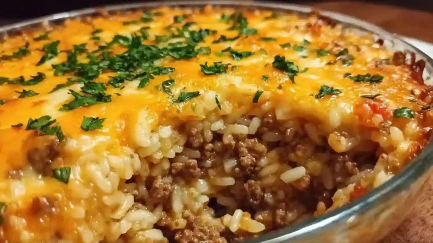 Ground Beef Rice Casserole